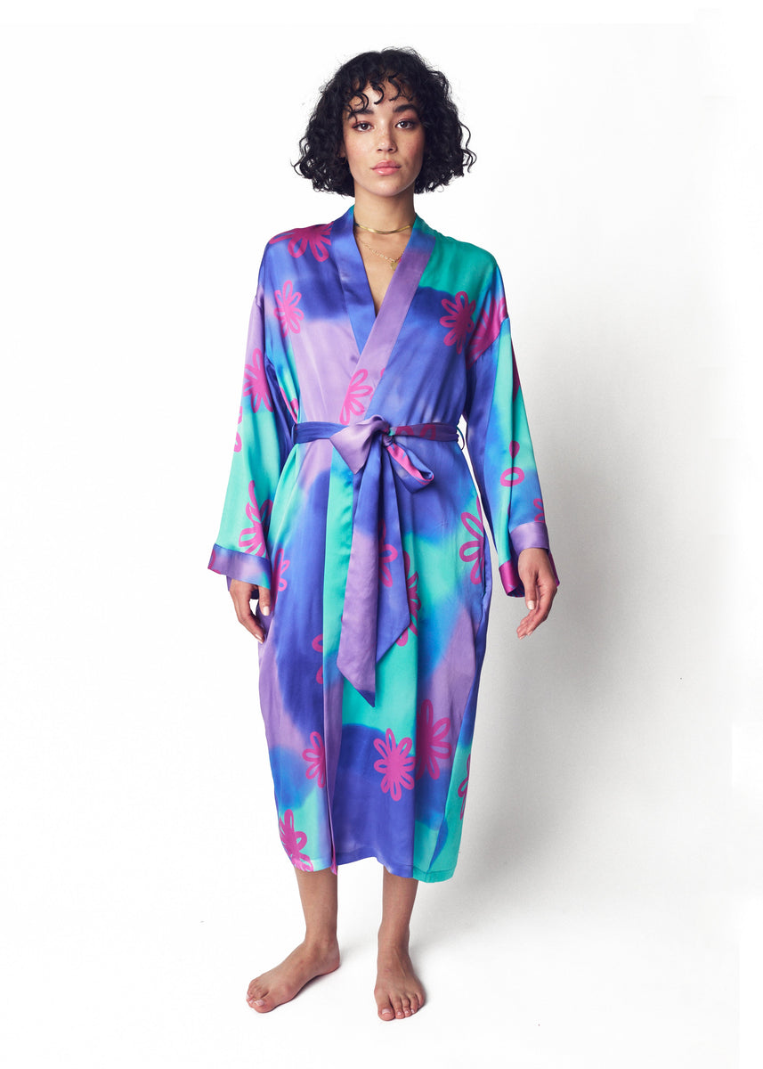Tie-Dye Silk Robes for Women & Men | ROY G. – ROY G.